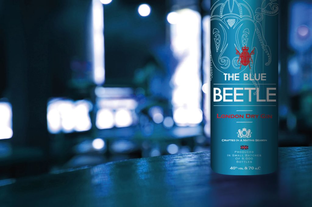 Blue Beetle Gin Brand Communication - A3 – Resizing Ideas